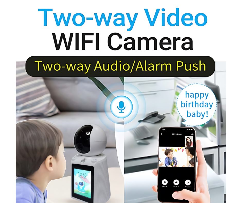 Video Calling Smart WiFi Camera with Two Way Audio Indoor Auto Trackin ...