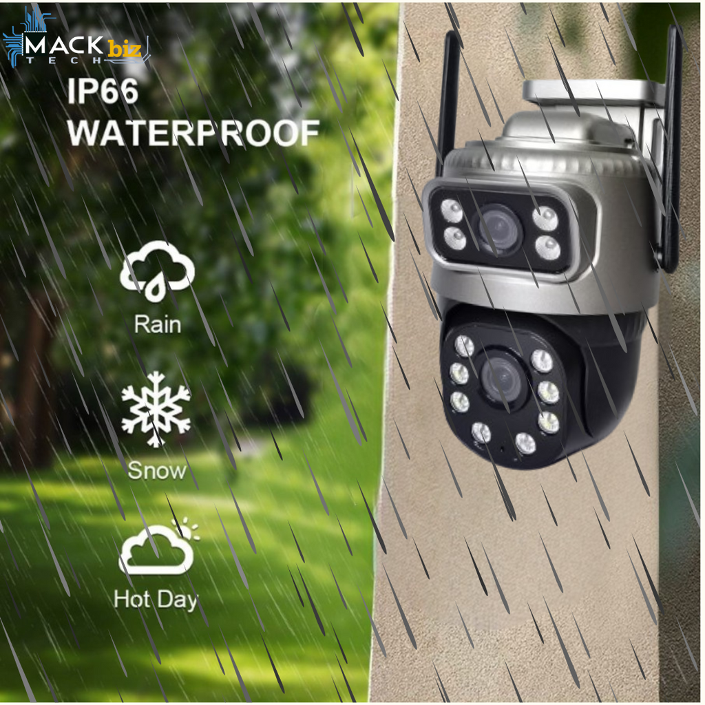 V380 Dual Lens Security Surveillance WIFI Camera 3MP + 3MP – MackTechBiz