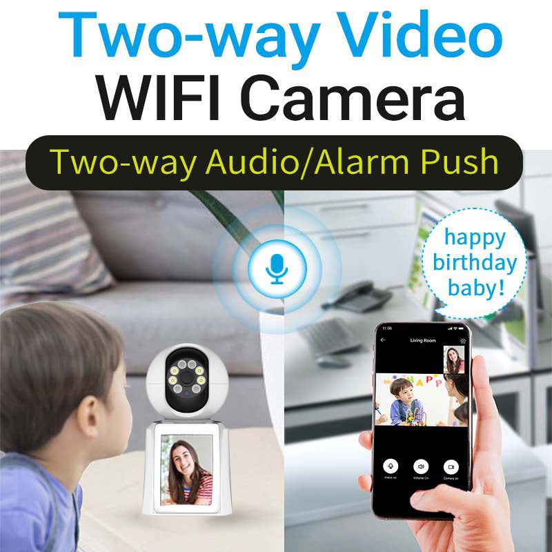 Video Calling Smart WiFi Camera with Bluetooth Remote Calling Two Way ...