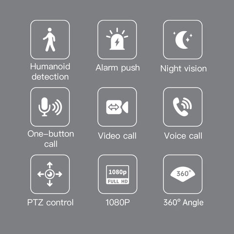 Video Calling Smart WiFi Camera with Two Way Audio Indoor Auto Trackin ...