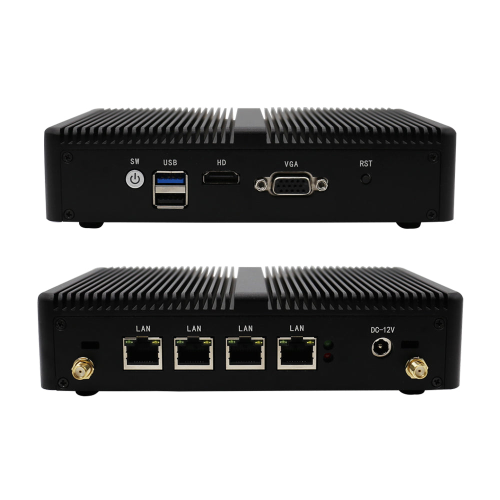 N5095 PSense/OPNSense Firewall Fanless Mini PC with i225V 2.5G LAN WIN ...